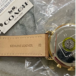 Coach | Accessories | Coach Mens Harrison Camel Leather Strap Watch ...